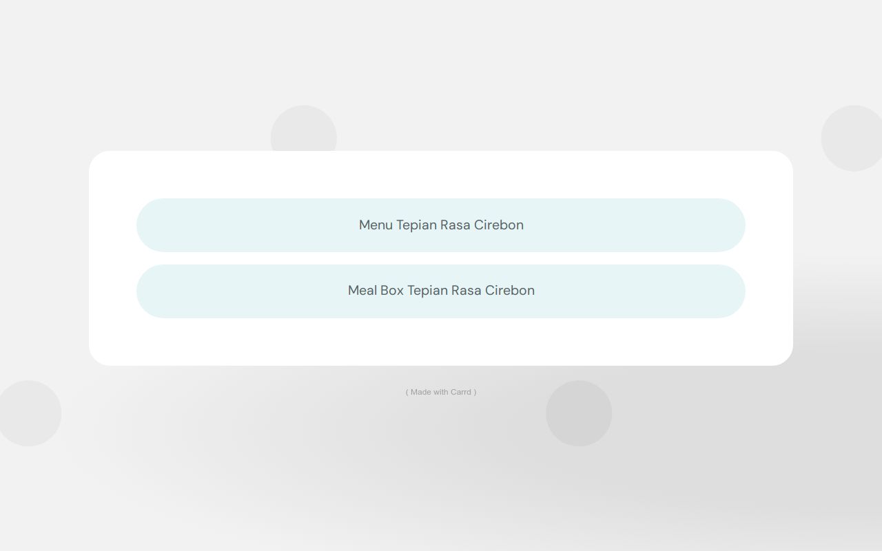 MENU TEPIAN RASA SEAFOOD